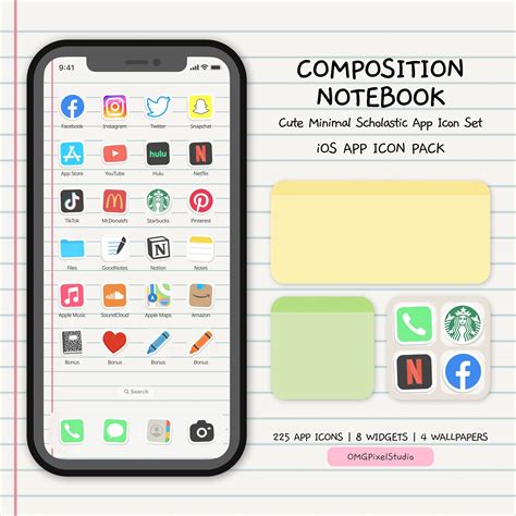 Notebook Composition Aesthetic Theme Ios Icons Iphone And Ipad