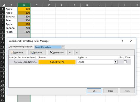 Conditional Formatting Excel 2016 Highlight Unmatching Rows In One