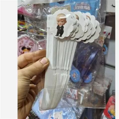 خرید و قیمت چاقو بچه رییس تم تولد بچه رییس 10 عدد از غرفه تم تولد تبریزی