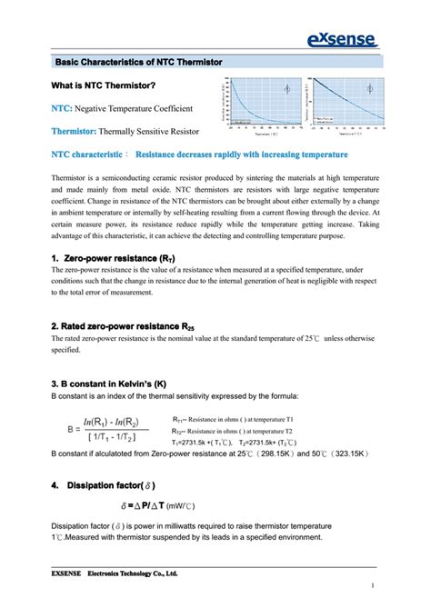 What Is Ntc Thermistor Ntc Negative Temperature Coefficient