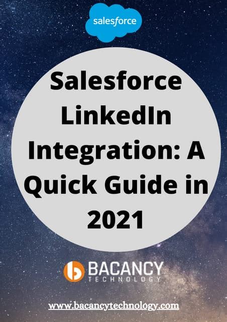 Salesforce Linked In Integration A Quick Guide In 2021 1 Pdf