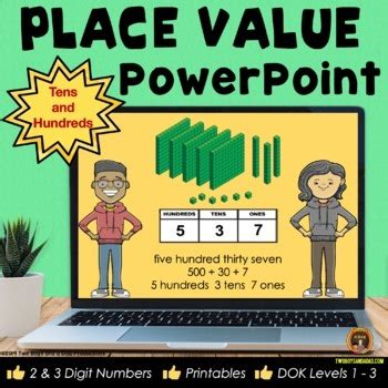 Place Value Lessons For Digit Numbers On POWERPOINT TPT