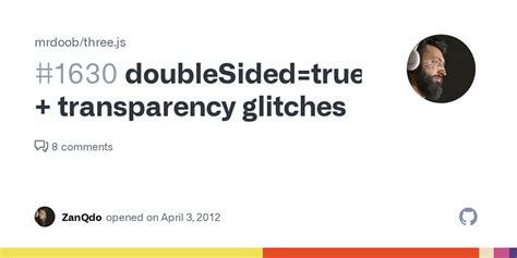DoubleSided True Transparency Glitches Issue Mrdoob Three Js GitHub