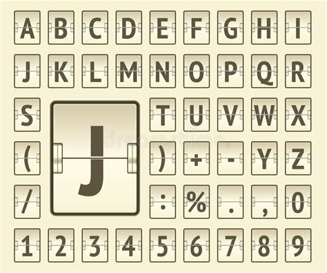 Terminal Scoreboard Regular Font To Display Flight Departure Or Arrival Info Vector Illustration
