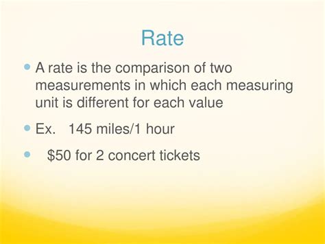 PPT Rate And Unit Rate PowerPoint Presentation Free Download ID