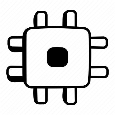 Microchip Microprocessor Chip Microcircuit Integrated Circuit Icon Download On Iconfinder