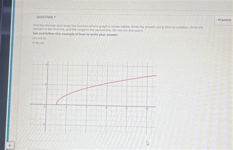 QUESTION Find The Domain And Range The Function Chegg