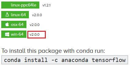 Python Anaconda Installs TensorFlow Instead Of Stack Overflow