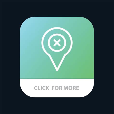 Add Pin Location Map Mobile App Button Android And Ios Line Version