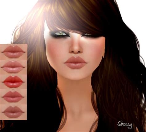 Second Life Marketplace Glossy Nude Lipstick 1