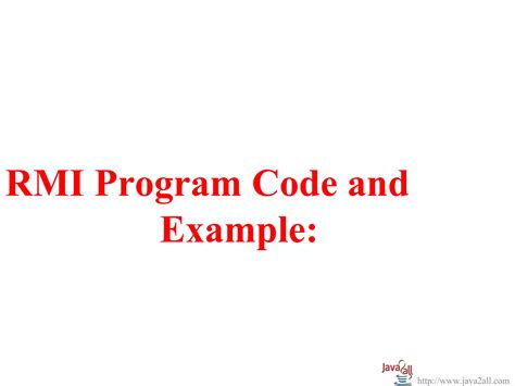 Java Rmi Example Program With Code Pps Programming Languages