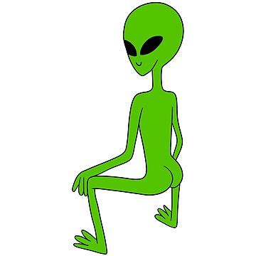Alien Butt Sticker For Sale By Isabellebellino Redbubble
