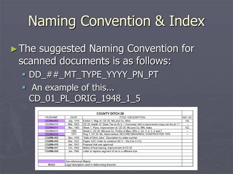 Ppt Drainage Records Modernization Guidelines Powerpoint Presentation