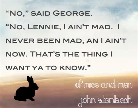 Of Mice And Men George And Lennie Quotes