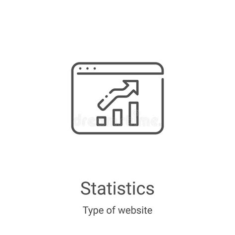Statistics Icon Vector From Advertising Collection Thin Line Statistics Outline Icon Vector