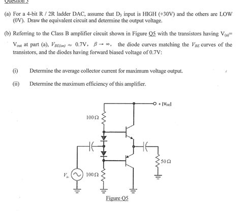 Solved Question A For A Bit R R Ladder DAC Assume Chegg