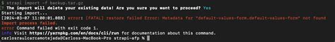 Problem To Import Backup Db Questions And Answers Strapi Community