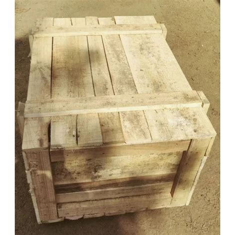 Rubber Wood Rectangle Wooden Shipping Box At Piece In Navi Mumbai ID
