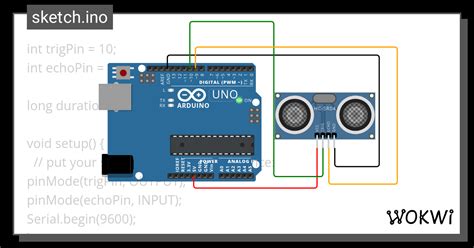 Ultrasonic Trial Serial Print Wokwi Esp32 Stm32 Arduino Simulator