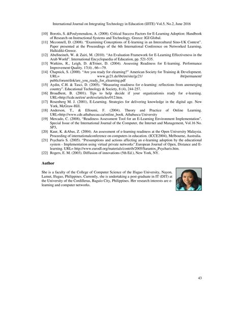 E Learning Readiness Assessment Tool For Philippine Higher Education Institutions Pdf