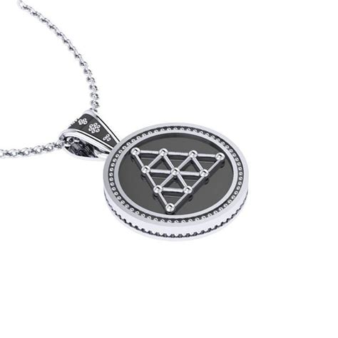Tetractys Pendant Pythagorean Tetrad Ancient Greek Symbol Pendant