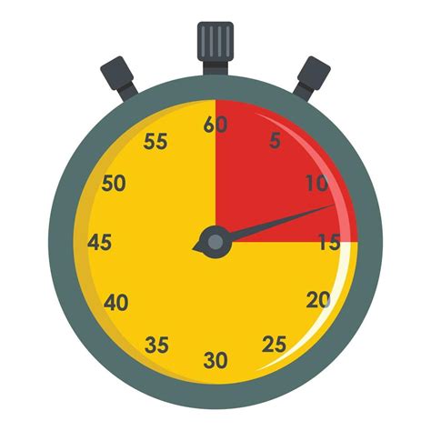 Stopwatch Timer Icon Flat Style 14584941 Vector Art At Vecteezy