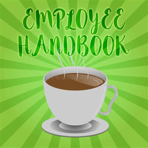 Handwriting Text Writing Employee Handbook Concept Meaning Document That Contains An Operating