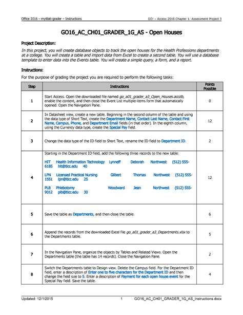 GO16 AC CH01 Grader 1G AS Instructions Office 2016 Myitlab Grader Instructions GO Access 2016