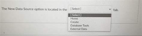 The New Data Source Option Is Located In The