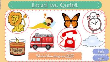 Loud Vs Quiet Slideshow By Miss Warners Classroom Tpt