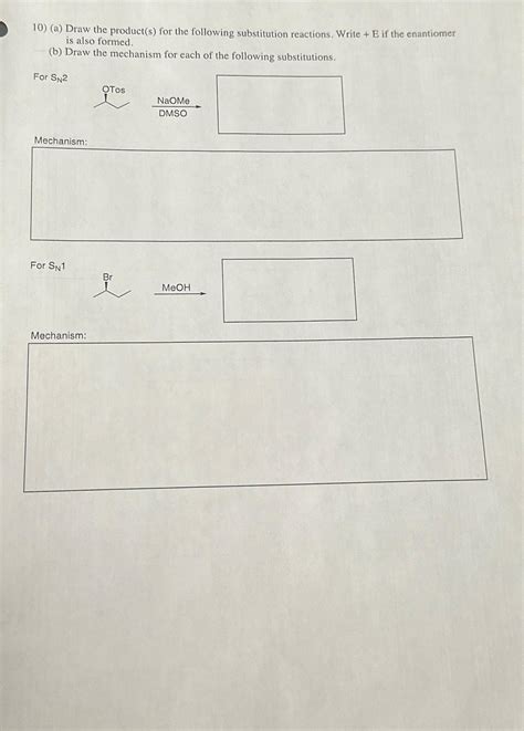 Solved (a) ﻿Draw the product(s) ﻿for the following | Chegg.com
