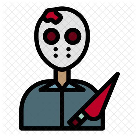 Serial Killer Icon Download In Colored Outline Style
