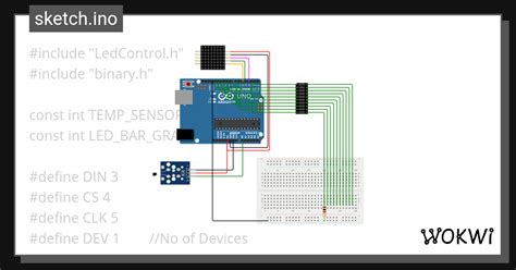Ntc Temperature With Max7219 Wokwi Esp32 Stm32 Arduino Simulator