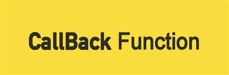 Callback In Nodejs Javascript