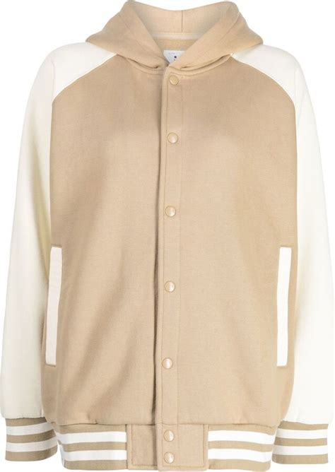 Izzue Embroidered Logo Hooded Bomber Jacket Shopstyle