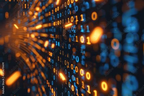 Binary Code Flowing Across A Computer Screen Showcasing The Digital Nature Of Data Driven