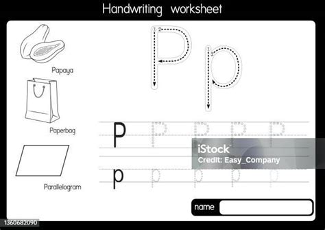 알파벳 문자 P 어퍼 케이스 또는 어린이 학습 연습 Abc에 대한 대문자의 흑백 벡터 그림 0명에 대한 스톡 벡터 아트 및 기타 이미지 0명 건강한 생활방식 건강한