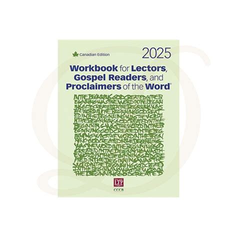 Workbook For Lectors Gospel Readers Dicarlo