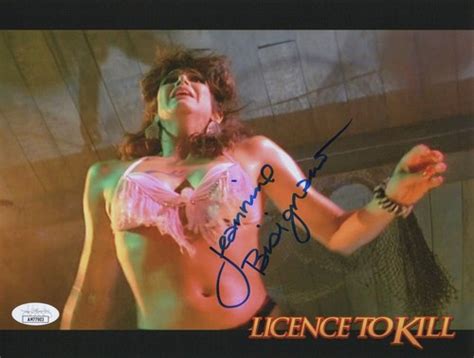 Jeannine Bisignano Signed Licence To Kill 8x10 Photo Autograph Jsa Coa