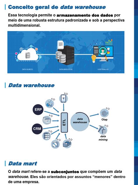 data warehouse data marts data lakes pdf armazém de dados cibernética