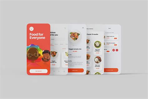 Free APP UI Mockup Behance