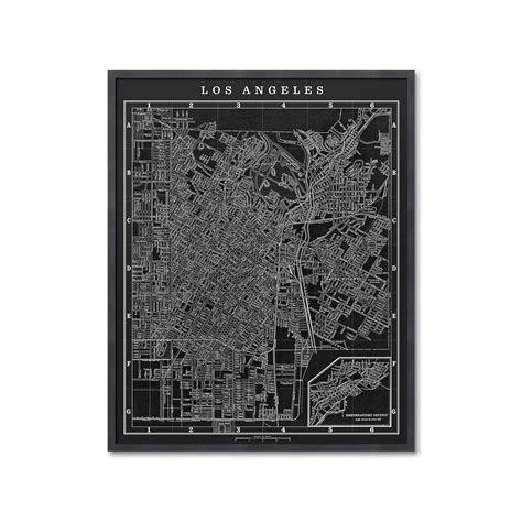 Map Of Los Angeles Circa 1900s Foundry
