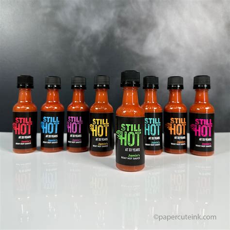 Still Hot Birthday Party Hot Sauce Favors Guest Ts Table Decor