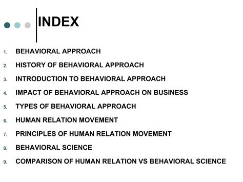 Behavioral Approach Human Relation Vs Behavioral Science Pptx