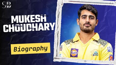 Mukesh Choudhary Profile Biography Age Country Cricket Stats Wife