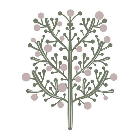 Stylized Tree Branch Vector Illustration Premium Vector