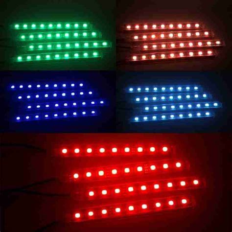 RGB Remote Interior Decorative LED Strip Car Lights Music Sensor FL LOGISTIC EXCEL