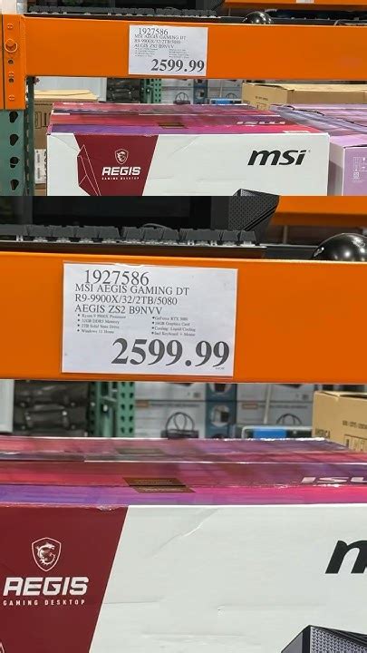 Costco New Msi Gaming Pc With Rtx 5080 And Amd Costco Costcofinds