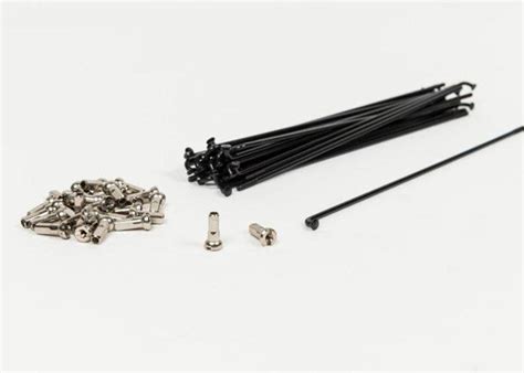 Spokenipple Set 14g Plain Gauge 145mmblack B Spokes