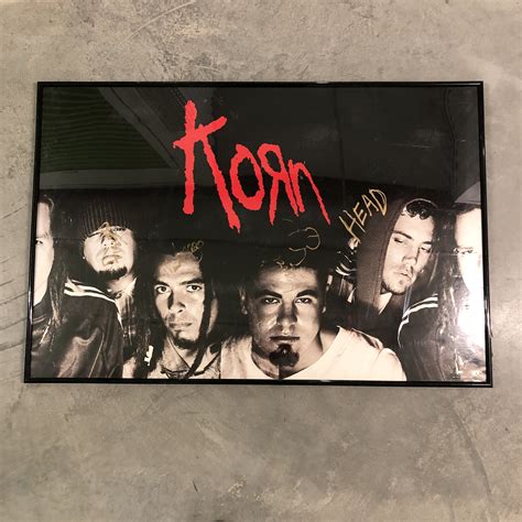 Rare First Album Korn Poster Signed Etsy